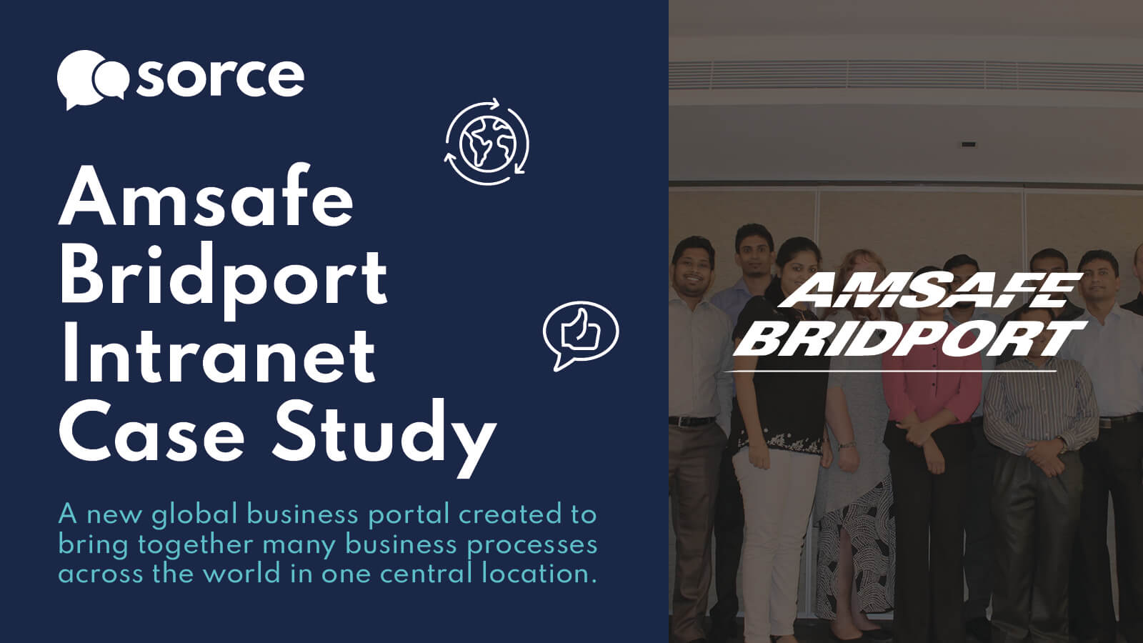 Amsafe Bridport Intranet Case Study - Sorce intranet