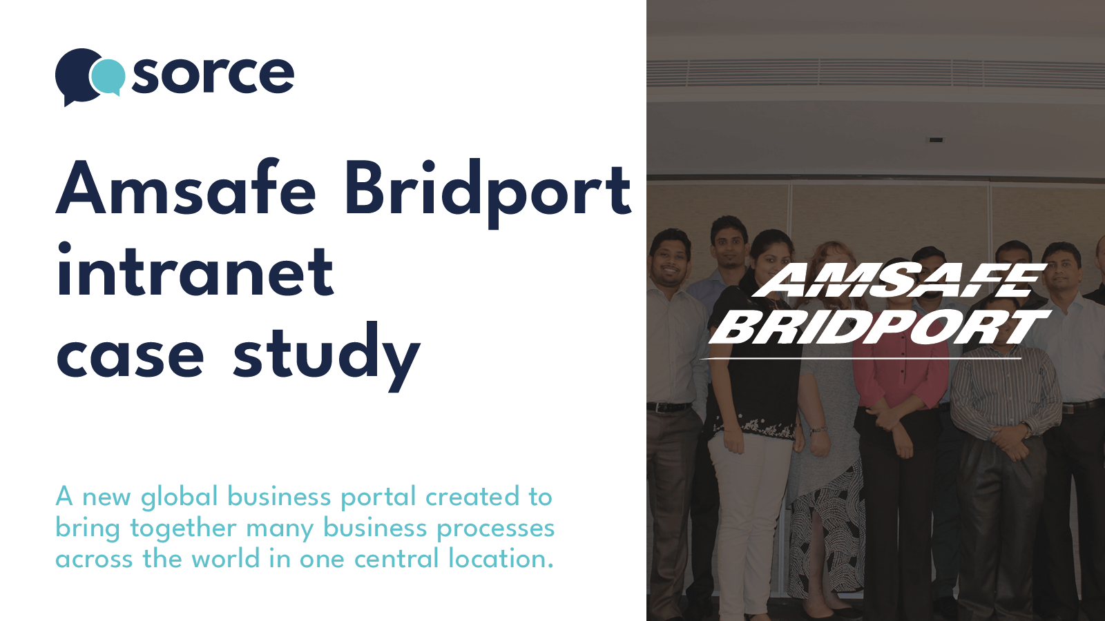 Amsafe Bridport Intranet Case Study - Sorce intranet