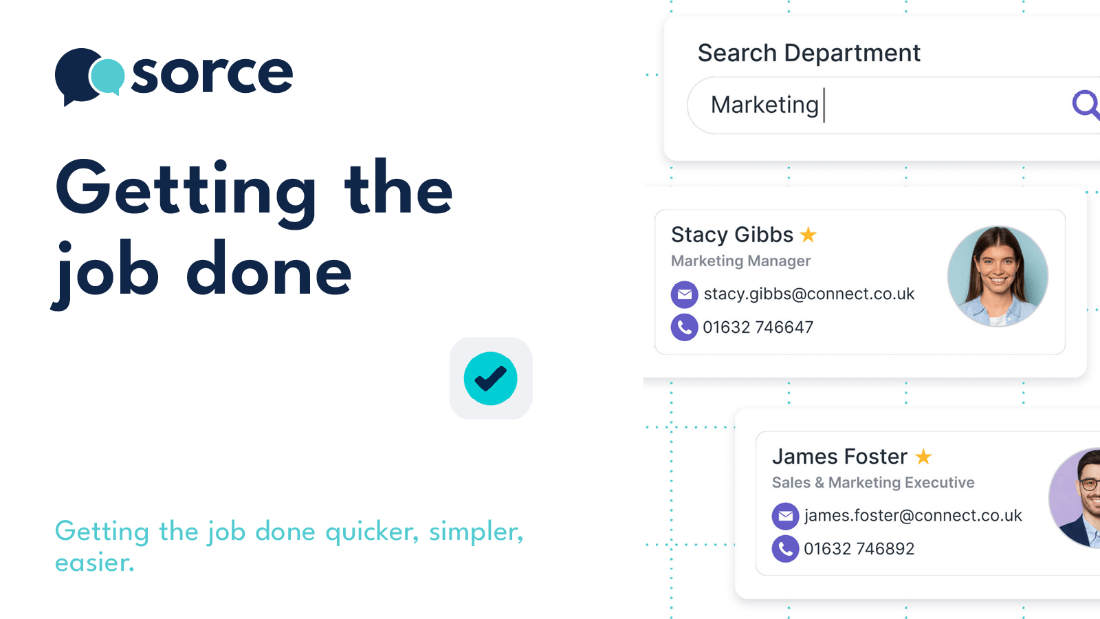Getting the job done - Sorce intranet